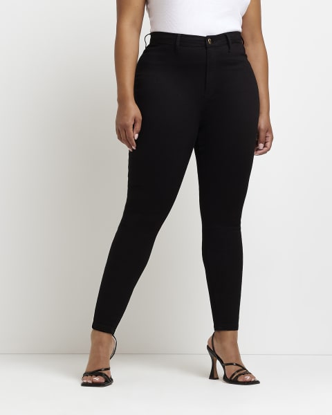 Black High-Waisted and High-Rise Jeans | River Island