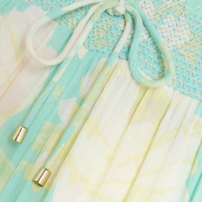 Aqua print palazzo trousers | River Island