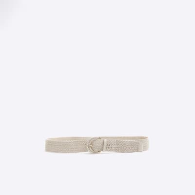 Beige Macrame Rope Belt | River Island