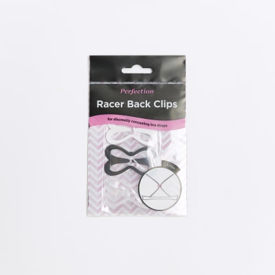 Beige racer back clips | River Island