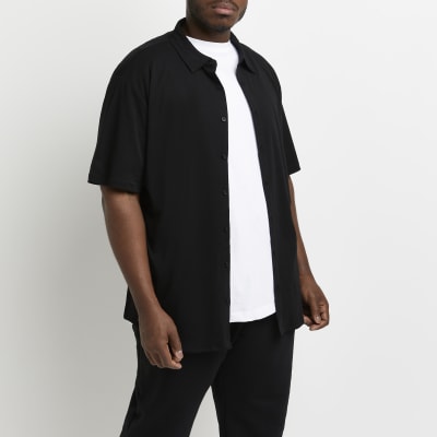 Black Shirt for Men | Black Short Sleeve Shirt | River Island