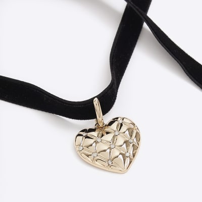 Black tie up choker store