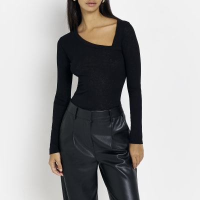 Women's Black Long Sleeve Tops | River Island