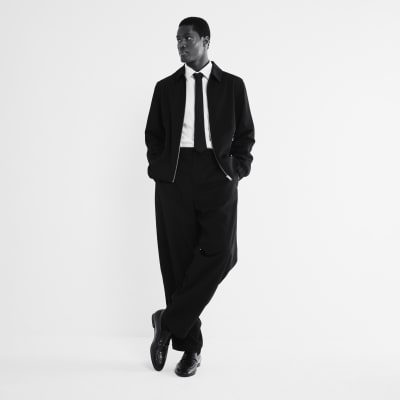 Black Smart Shacket | River Island