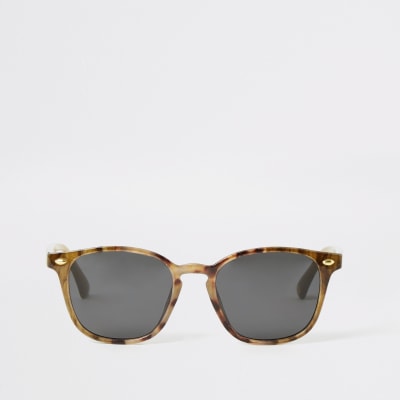 Brown Tort Slim Sunglasses River Island