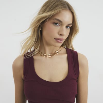 Gold Chain Link Necklace | River Island