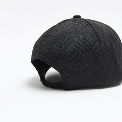 Mini boys black quilted cap | River Island