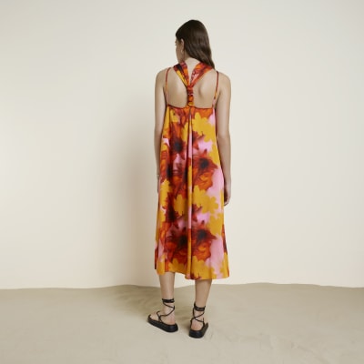 Orange Satin Cami | sealmech.com