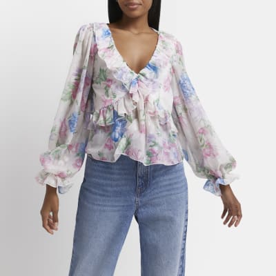 Pink Top Pink Blouse River Island