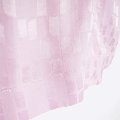 Pink satin tank top | River Island