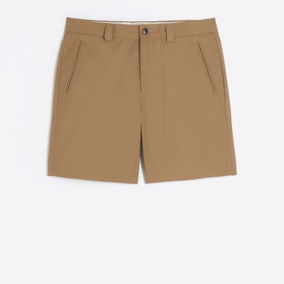 Rust tapered fit shorts | River Island