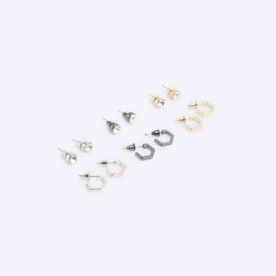 Men s Stud Earrings River Island