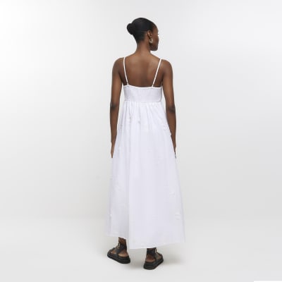 White cami maxi dress | River Island