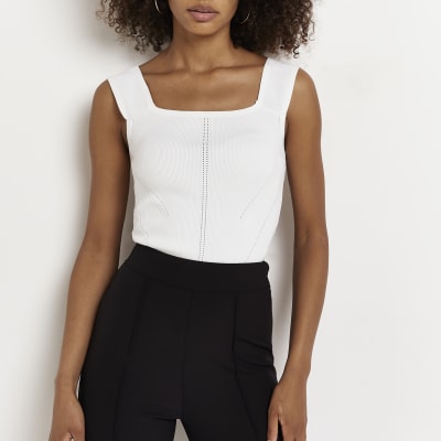 White Lace Top | White Top Womens | River Island