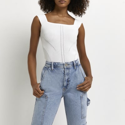 White Lace Top | White Top Womens | River Island