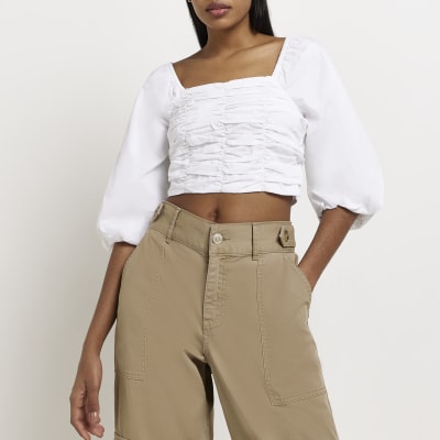 White Lace Top | White Top Womens | River Island