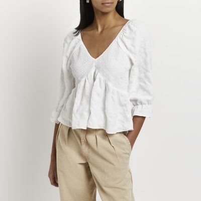 White Lace Top | White Top Womens | River Island